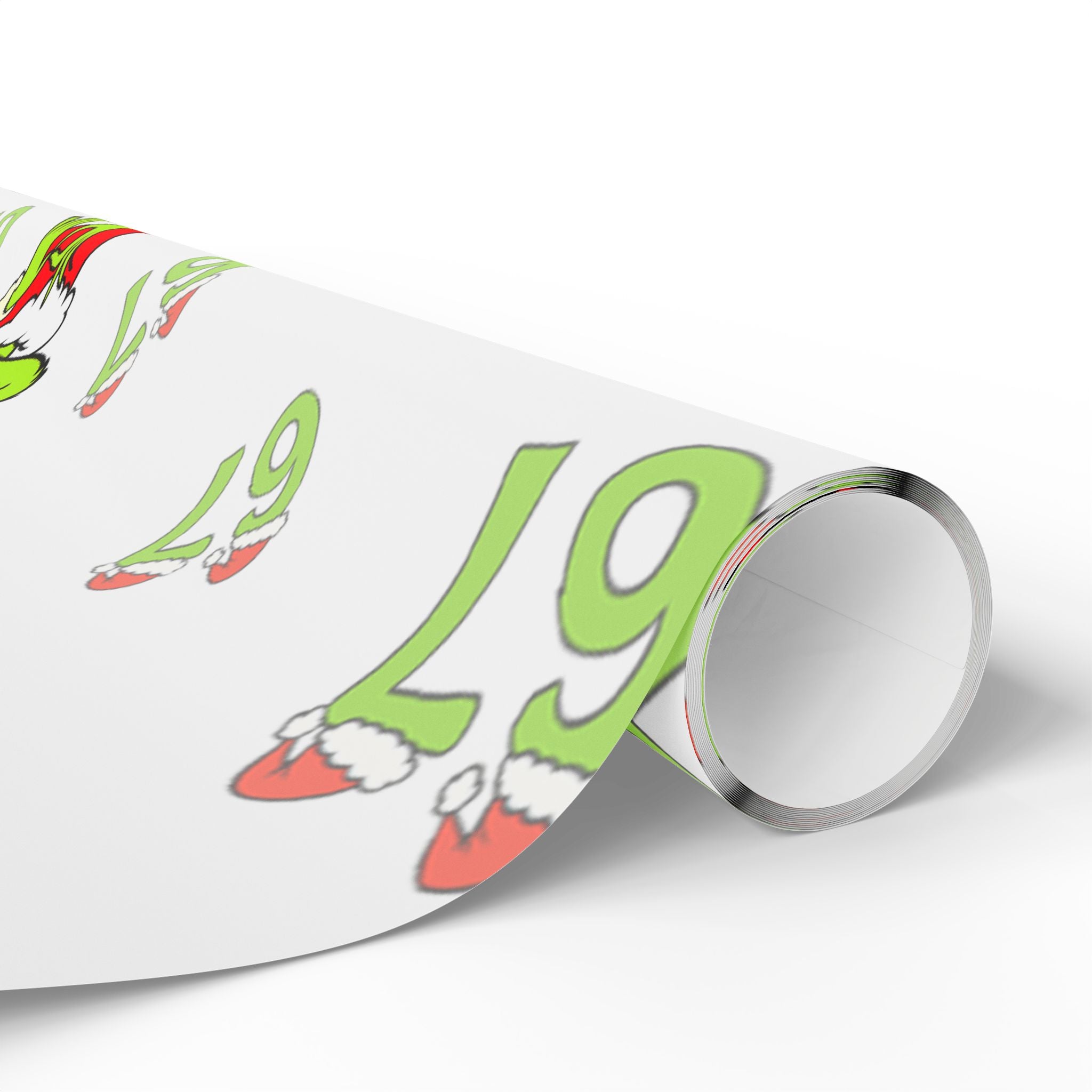 Grinch Christmas Wrapping Paper Roll — Festive Holiday Gift Wrap ...