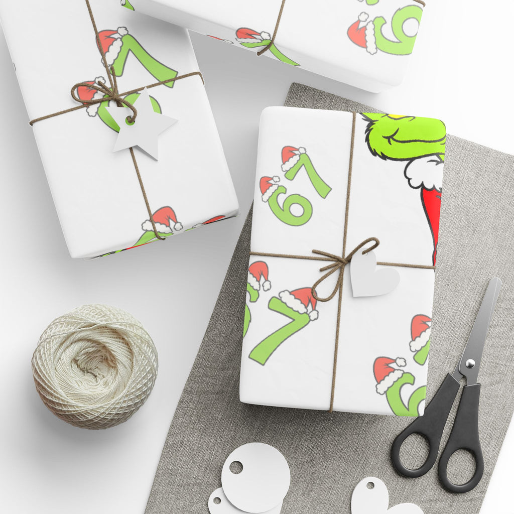 Grinch Christmas Wrapping Paper Roll — Festive Holiday Gift Wrap ...